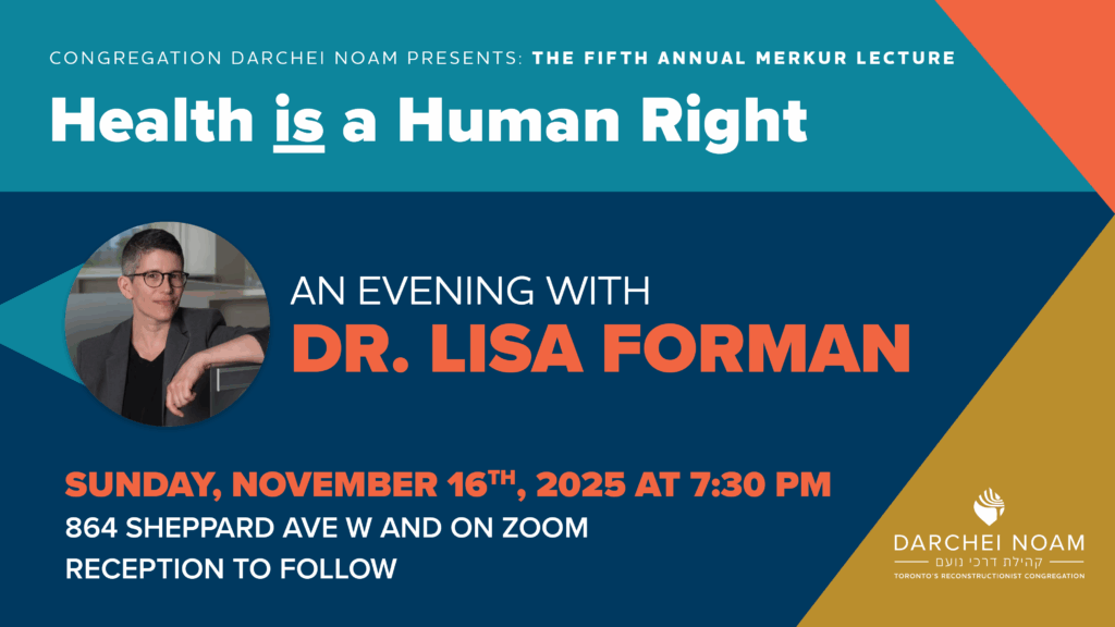 Health is a Human Right: An Evening with Dr. Lisa Forman – Congregation ...